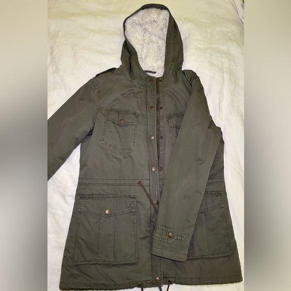 blanc noir | Jackets & Coats | Bnci By Blanc Noir Faux Fur Lined Utility Jacket | Poshmark